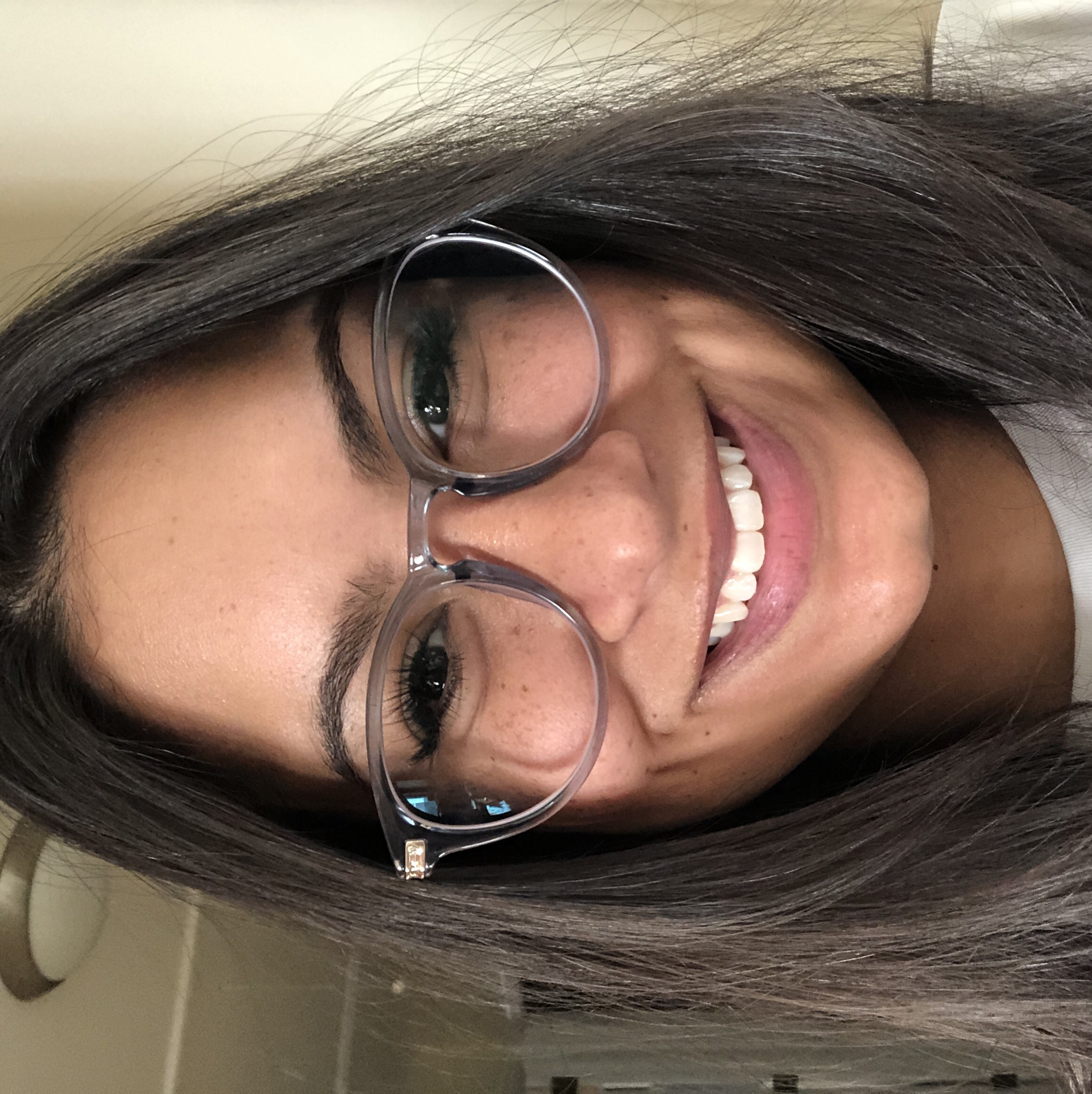 Daphne Round Clear Blue Glasses for Women | Eyebuydirect Canada