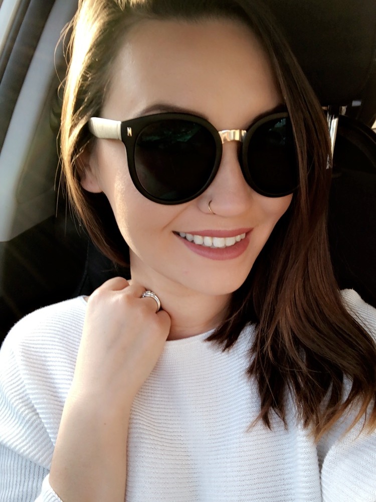Vedette - Round Matte Black Frame Sunglasses For Women | Eyebuydirect