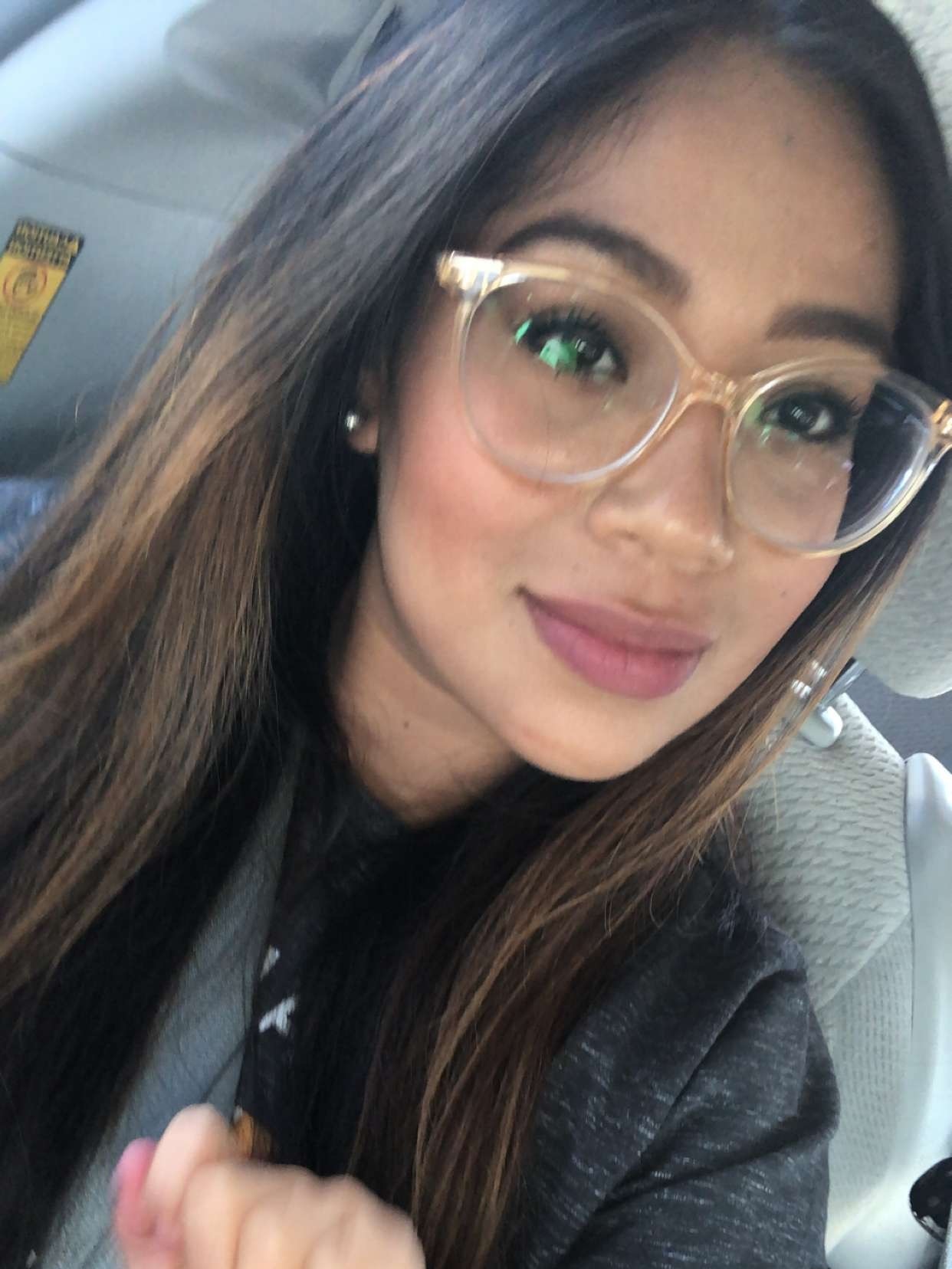 Nala Cat Eye Clear Melon Glasses for Women | Eyebuydirect Canada