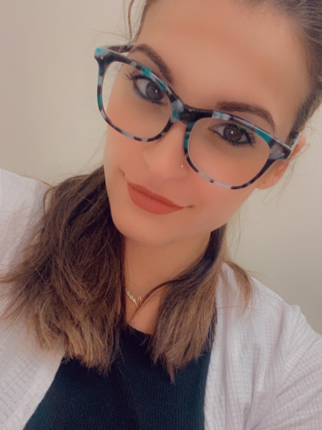 Almost Famous Cat Eye Nebular Blue Glasses for Women | Eyebuydirect Canada