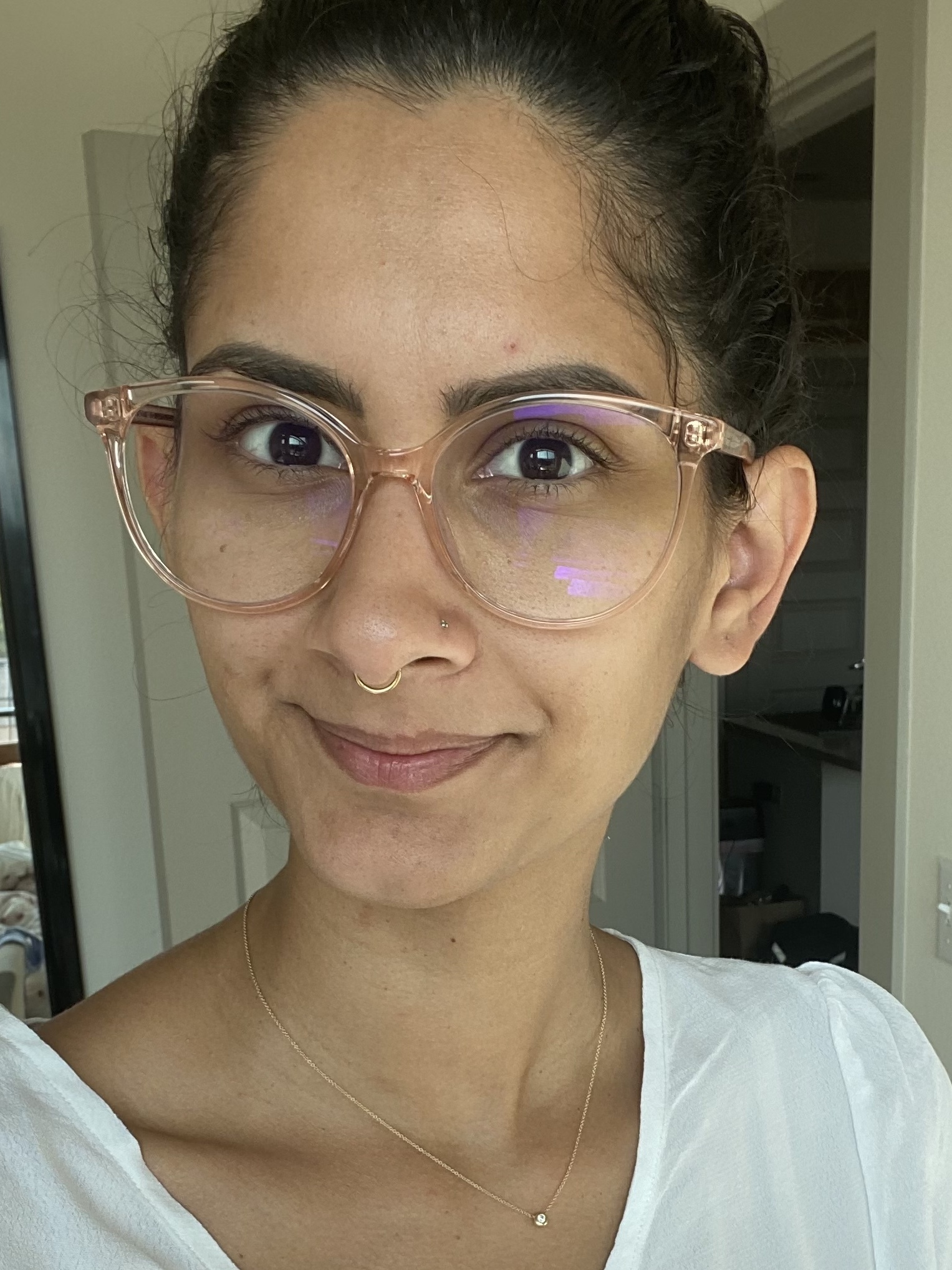 Nala Cat Eye Clear Pink Glasses for Women | Eyebuydirect Canada