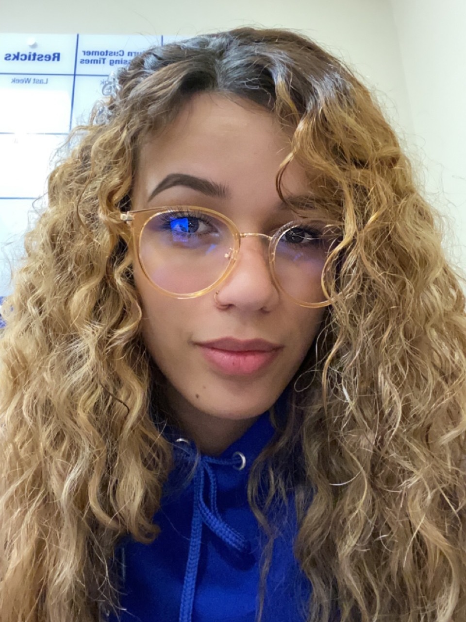 Hollie Round Clear Melon Glasses for Women | Eyebuydirect