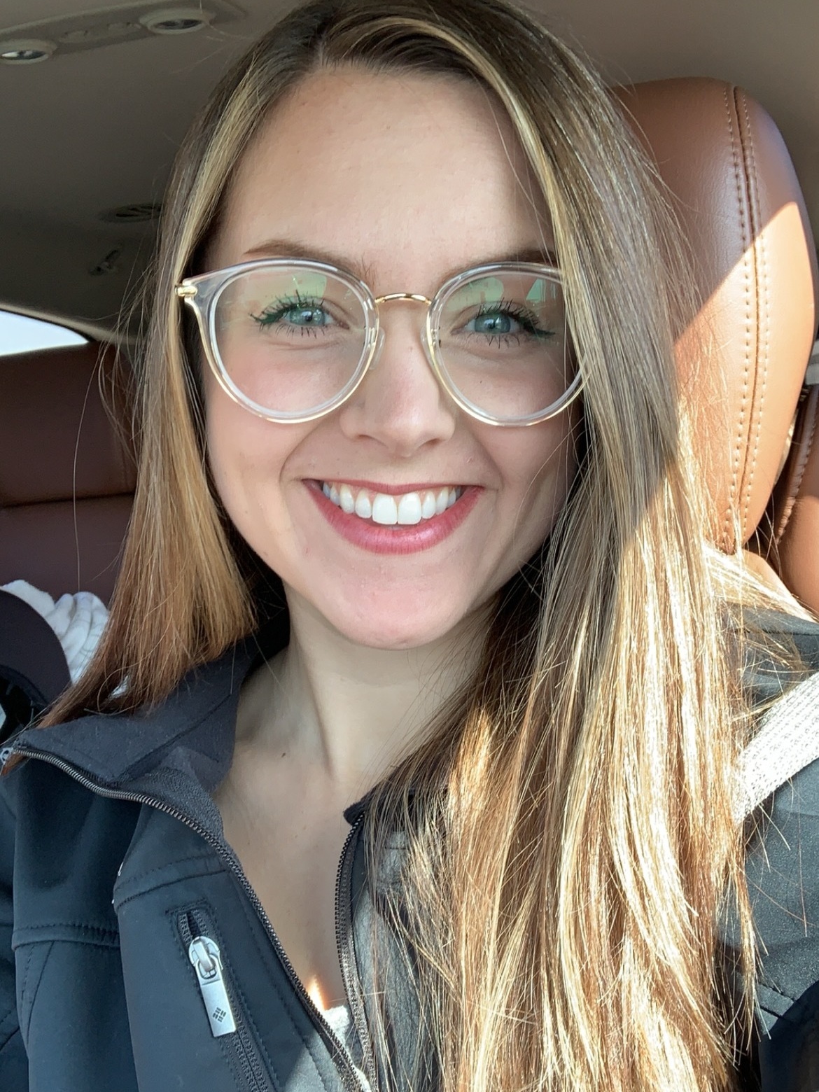 Hollie Round Clear Melon Glasses for Women | EyeBuyDirect