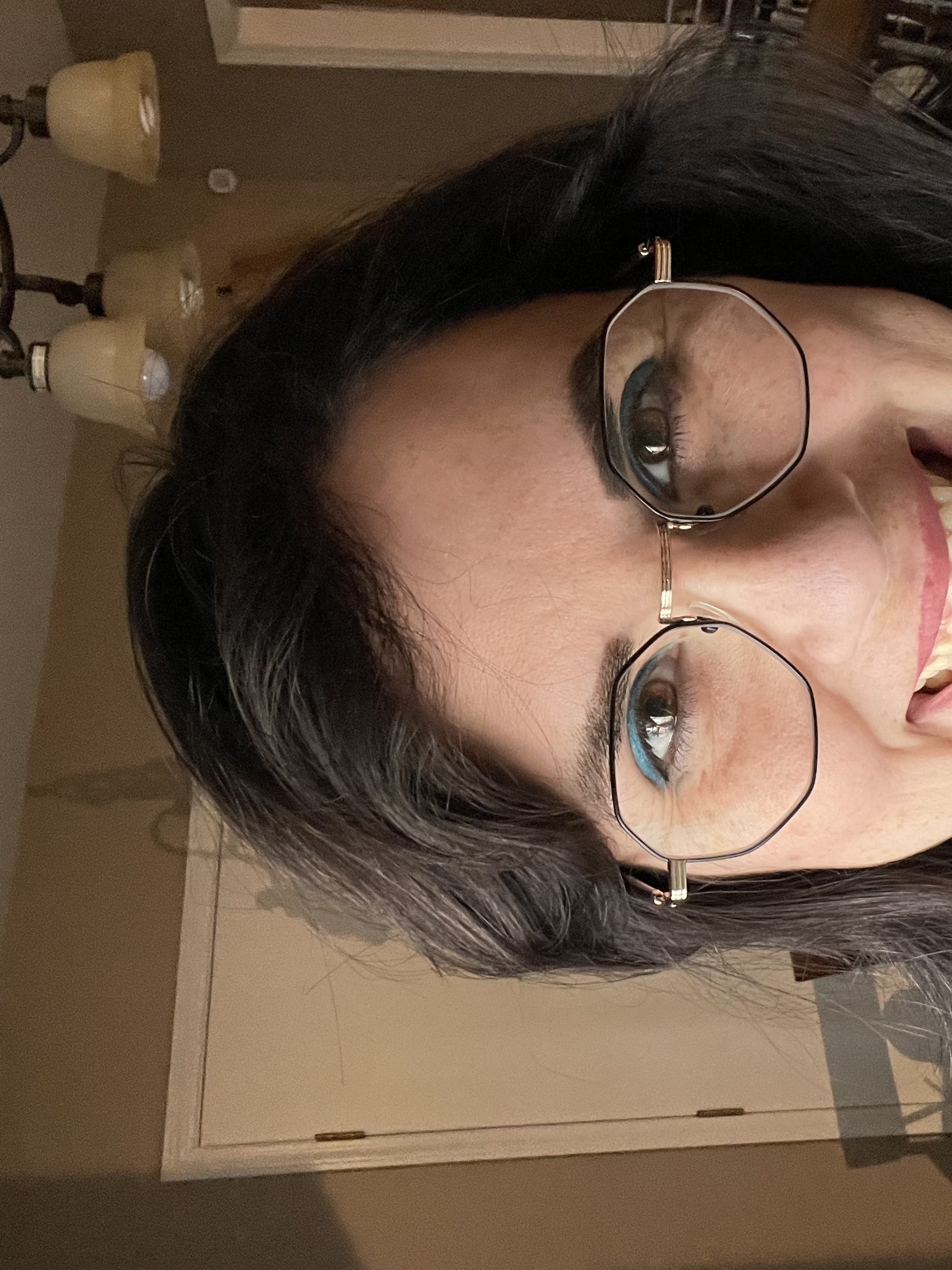 Music Geometric Black Gold Full Rim Eyeglasses | Eyebuydirect