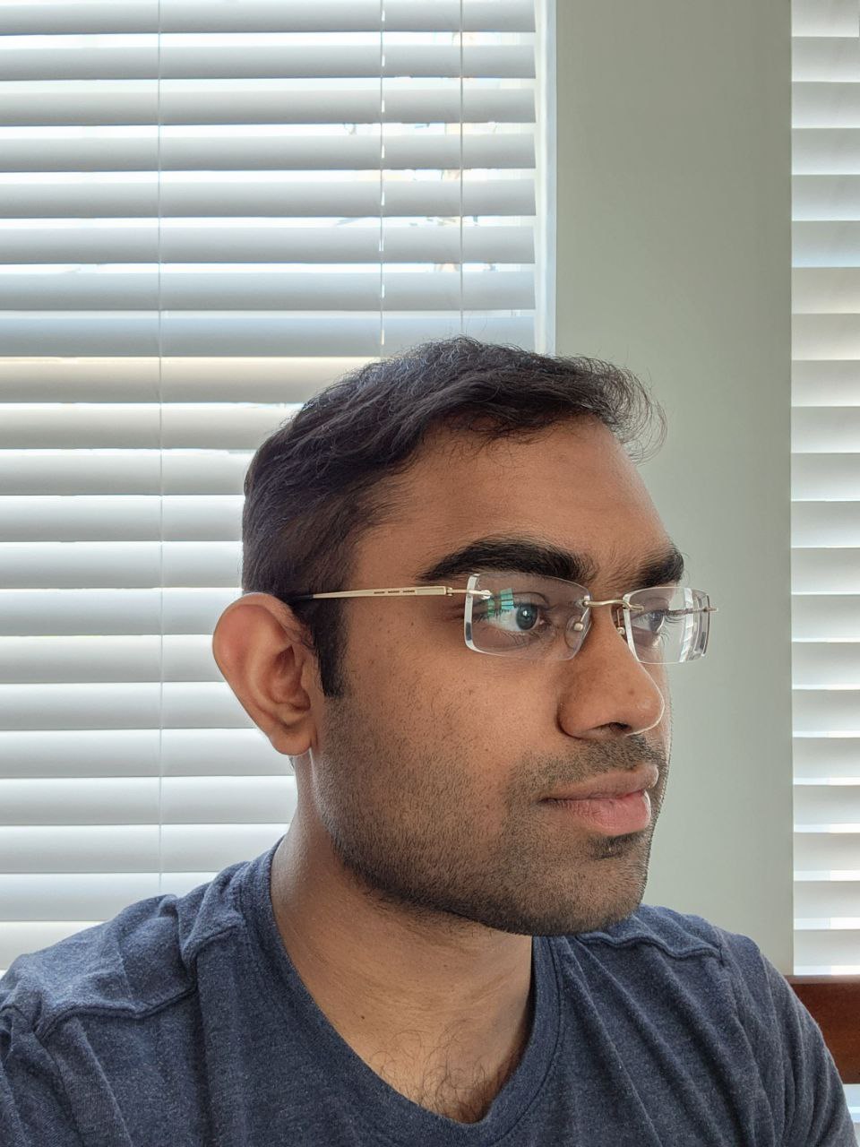 Percy Rectangle Light Golden Rimless Eyeglasses | Eyebuydirect Canada