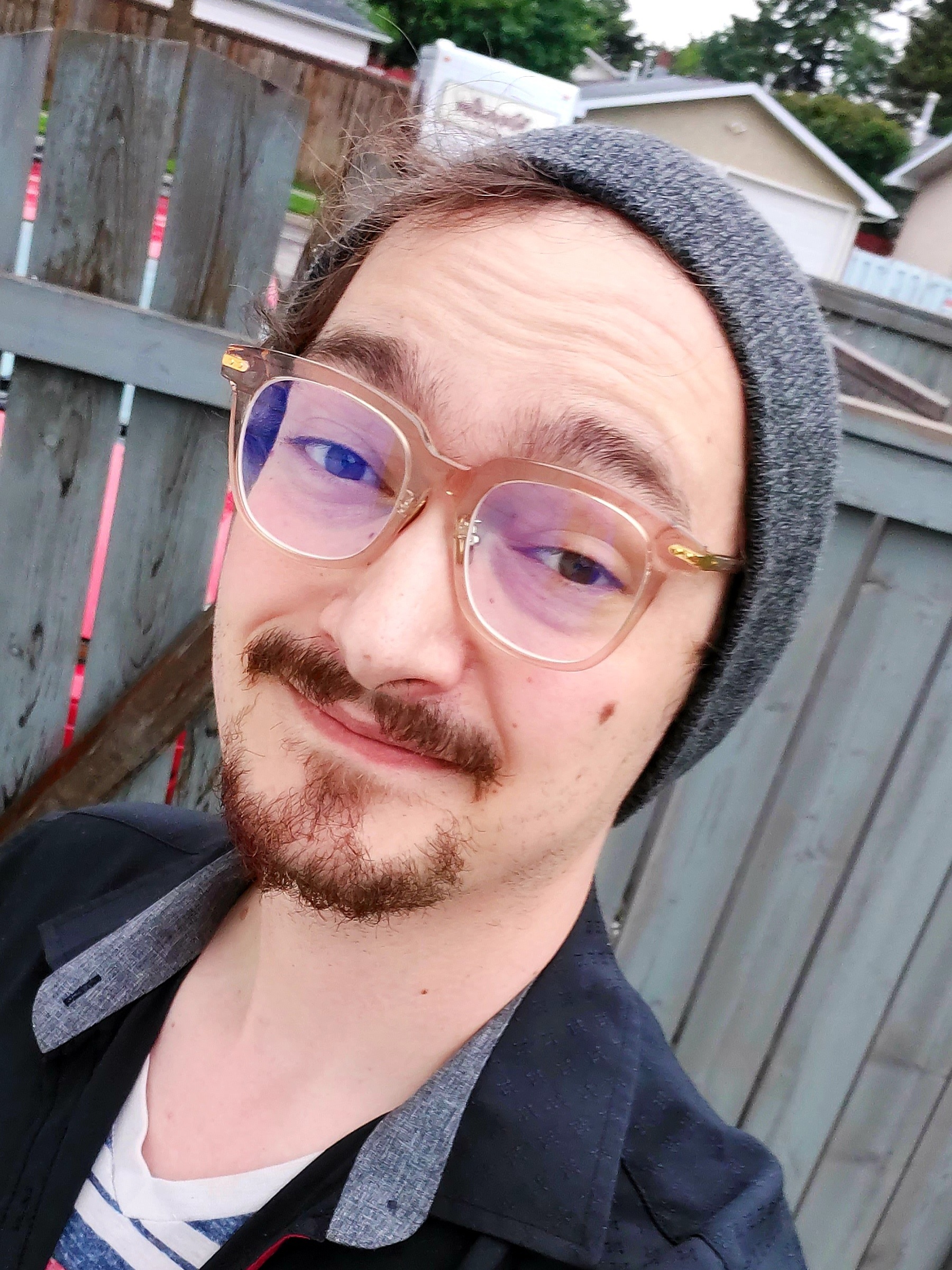 Hadley Square Clear Gold Full Rim Eyeglasses | Eyebuydirect