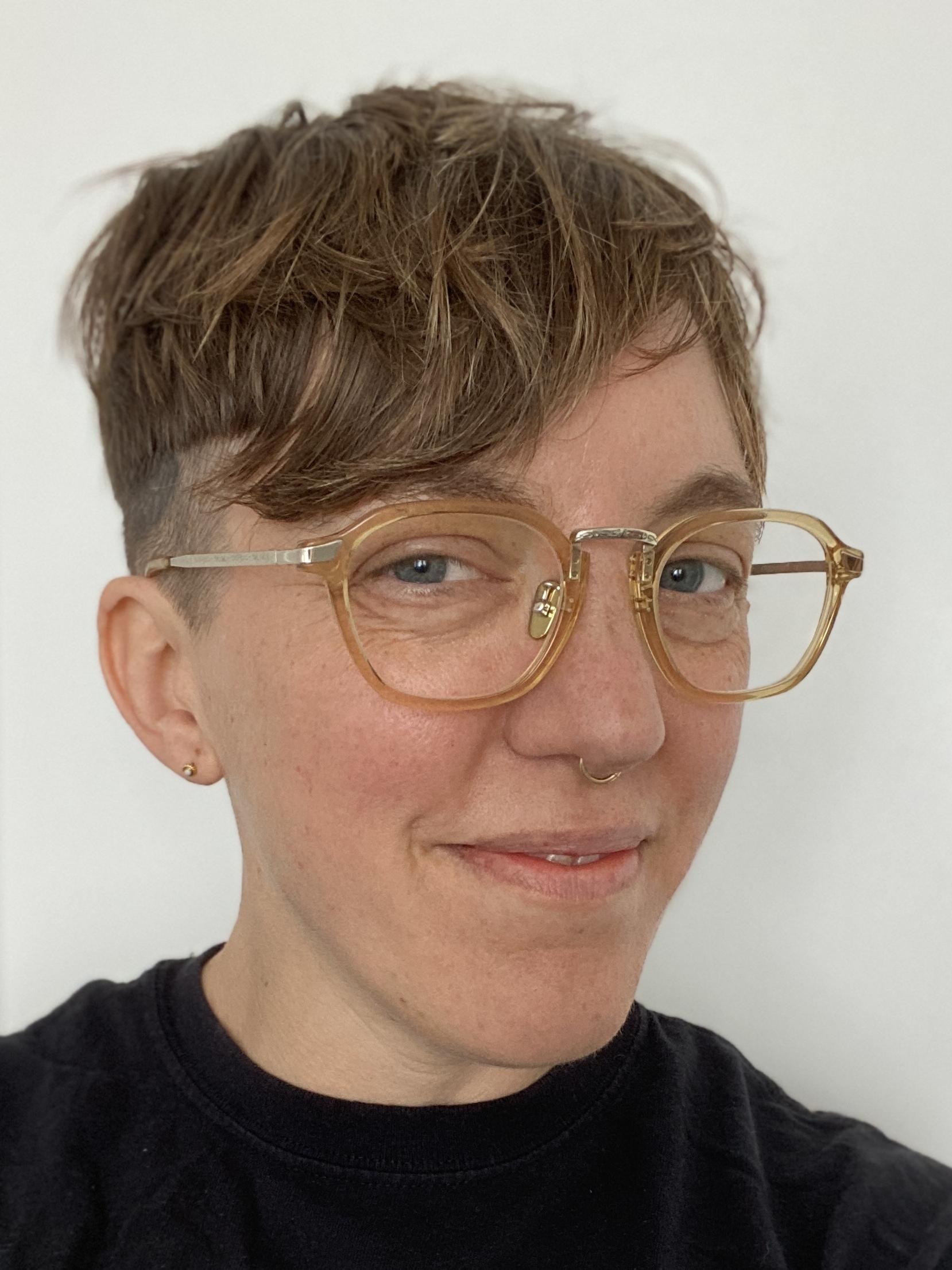 Baxter Rectangle Clear Yellow Light Gold Full Rim Eyeglasses | Eyebuydirect