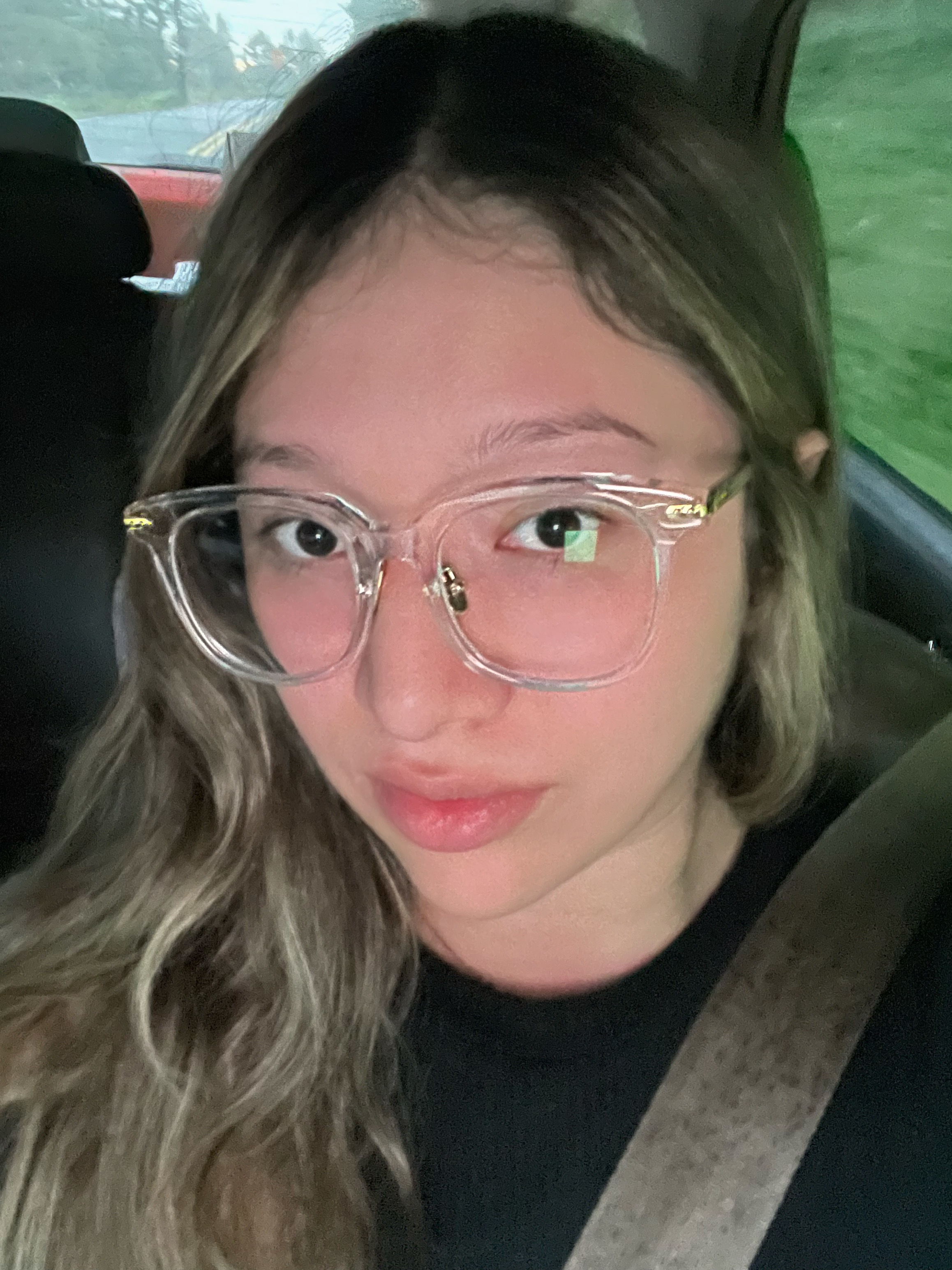 Hadley Square Clear Gold Full Rim Eyeglasses | Eyebuydirect