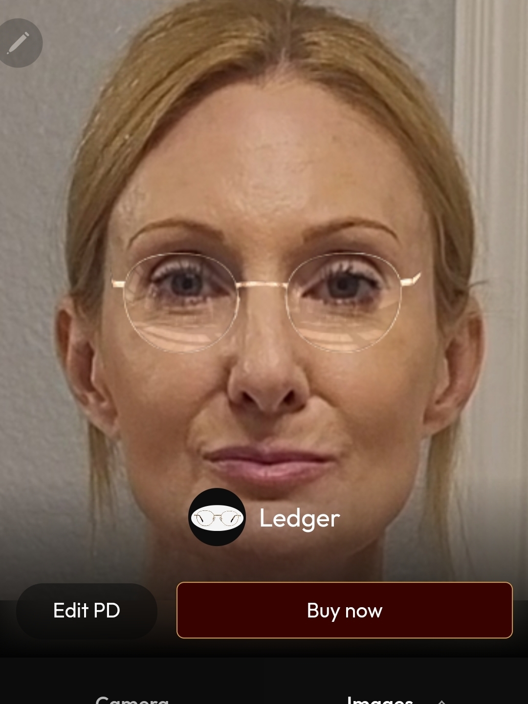 Ledger Oval Golden Full Rim Eyeglasses | Eyebuydirect Canada
