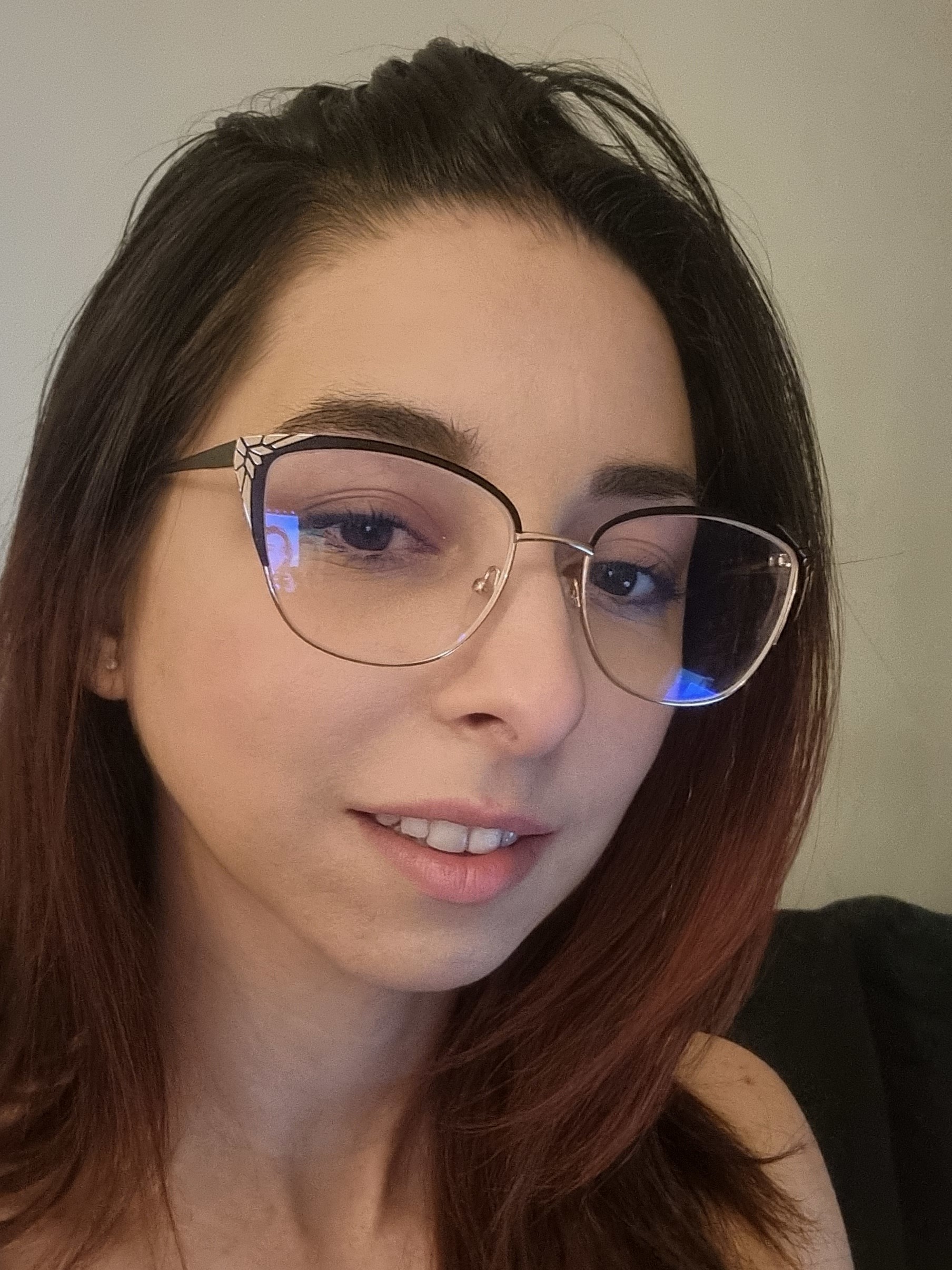 Ines Cat Eye Black Gold Glasses for Women | Eyebuydirect