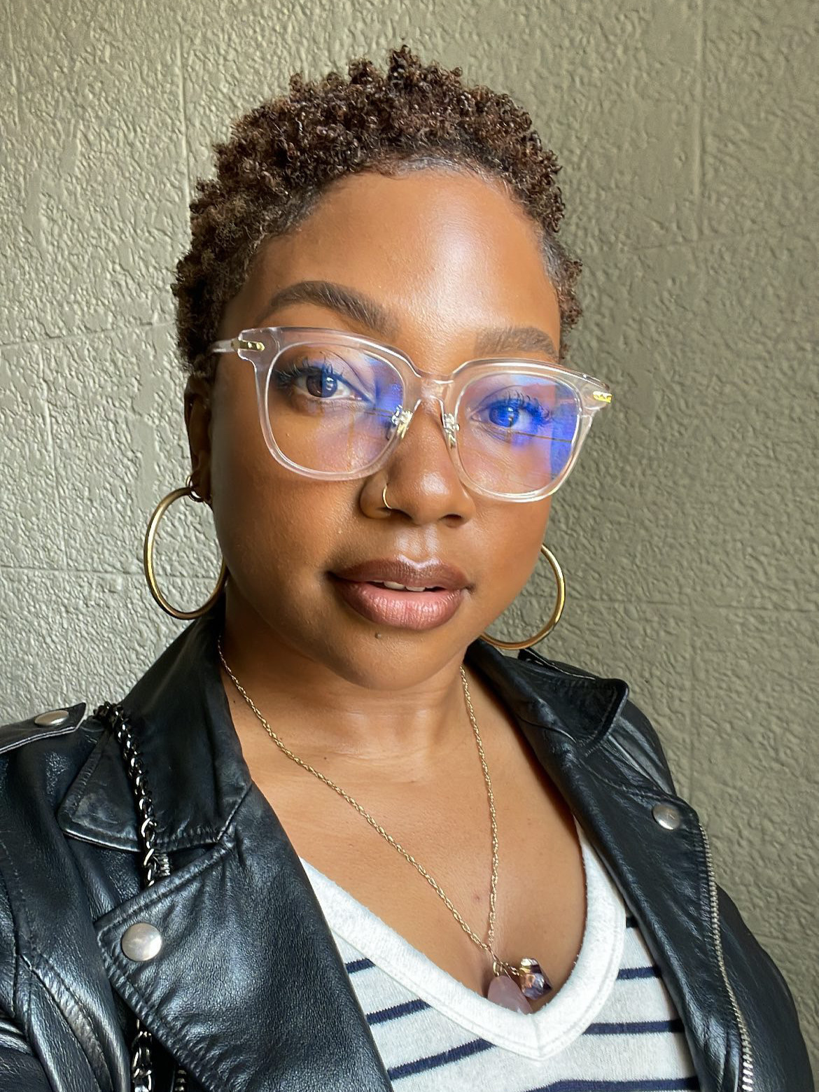 Hadley Square Clear Gold Full Rim Eyeglasses | Eyebuydirect