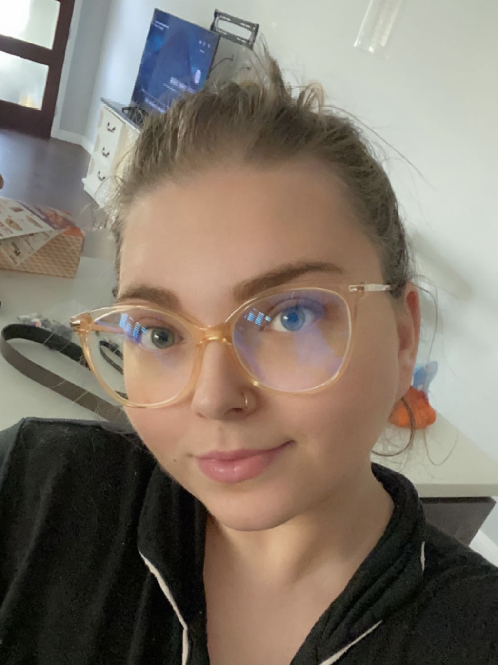 Attitude Cat Eye Clear Melon Glasses for Women | Eyebuydirect