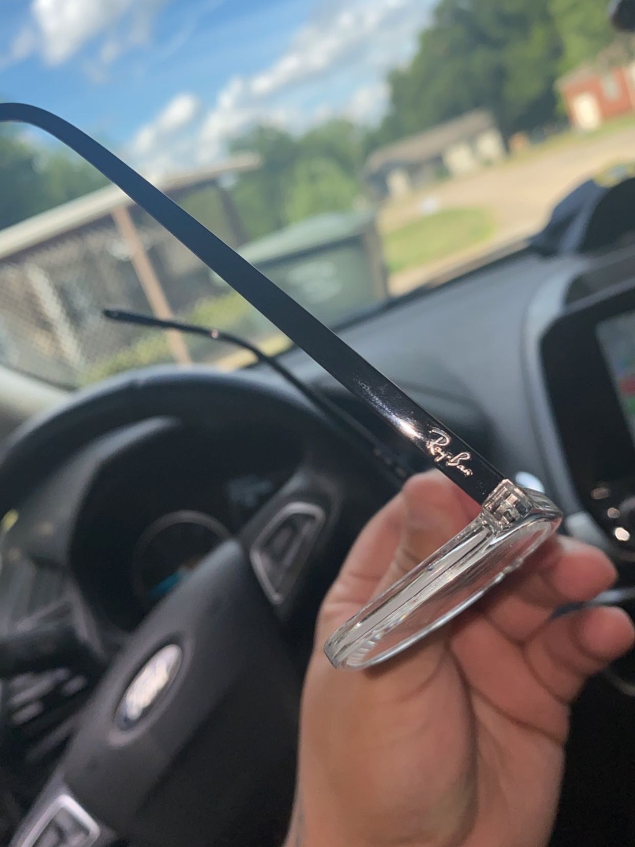 Ray-Ban RB7185 - Square Transparent Frame Eyeglasses | Eyebuydirect Canada