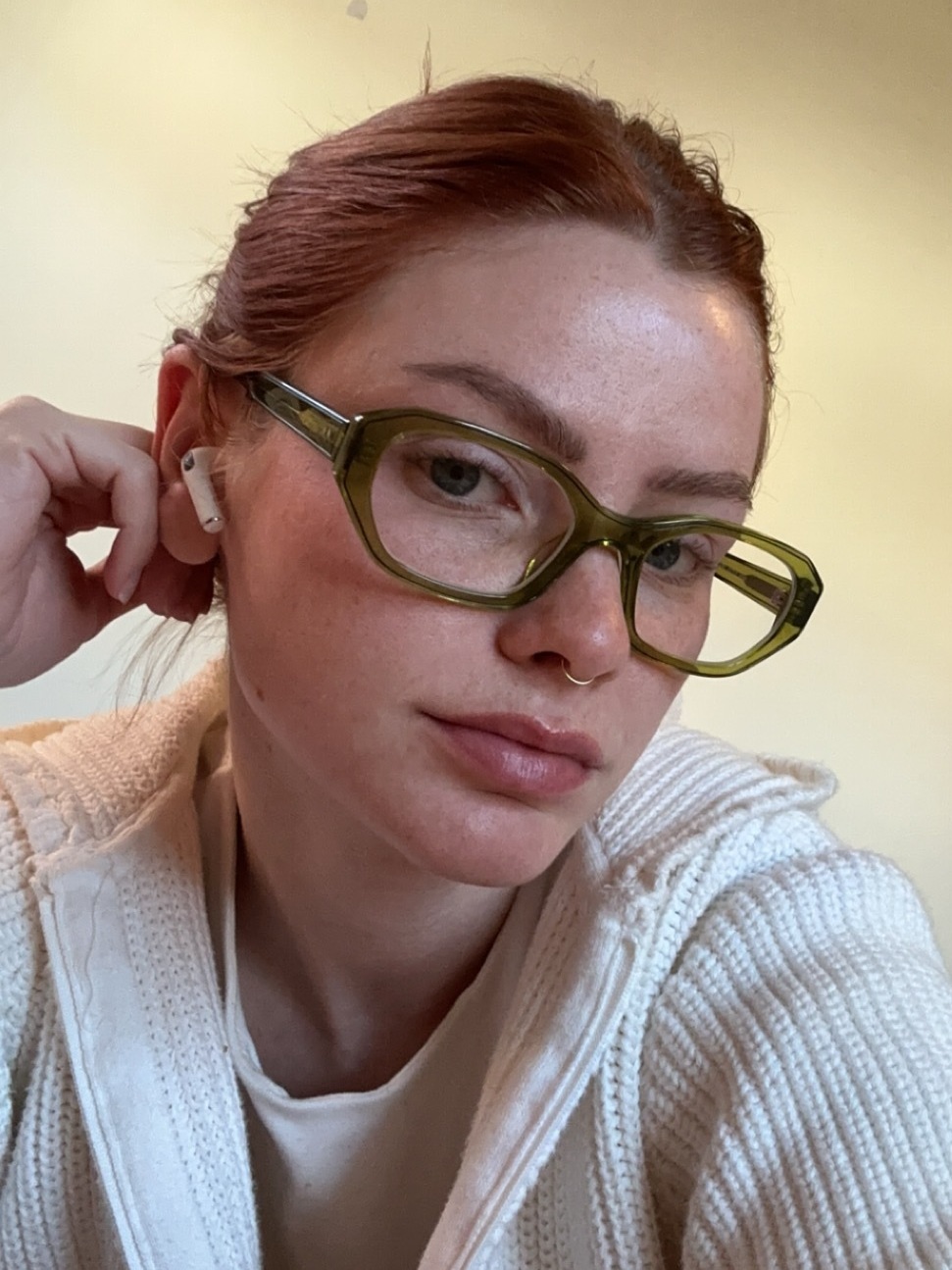 Nina Rectangle Crystal Olive Green Full Rim Eyeglasses | Eyebuydirect