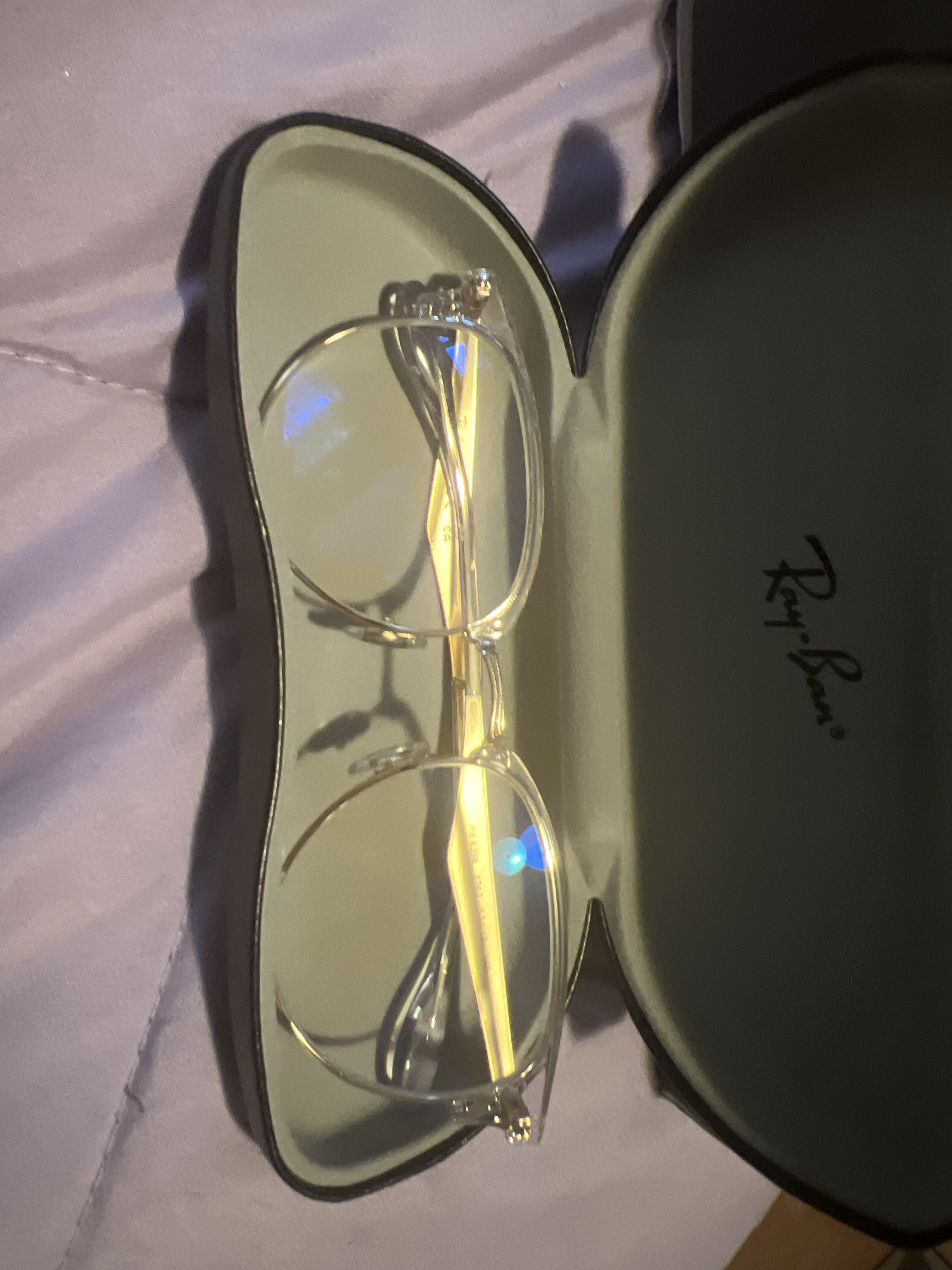 Ray-Ban RB6396 - Browline Black Gold Frame Eyeglasses | Eyebuydirect Canada