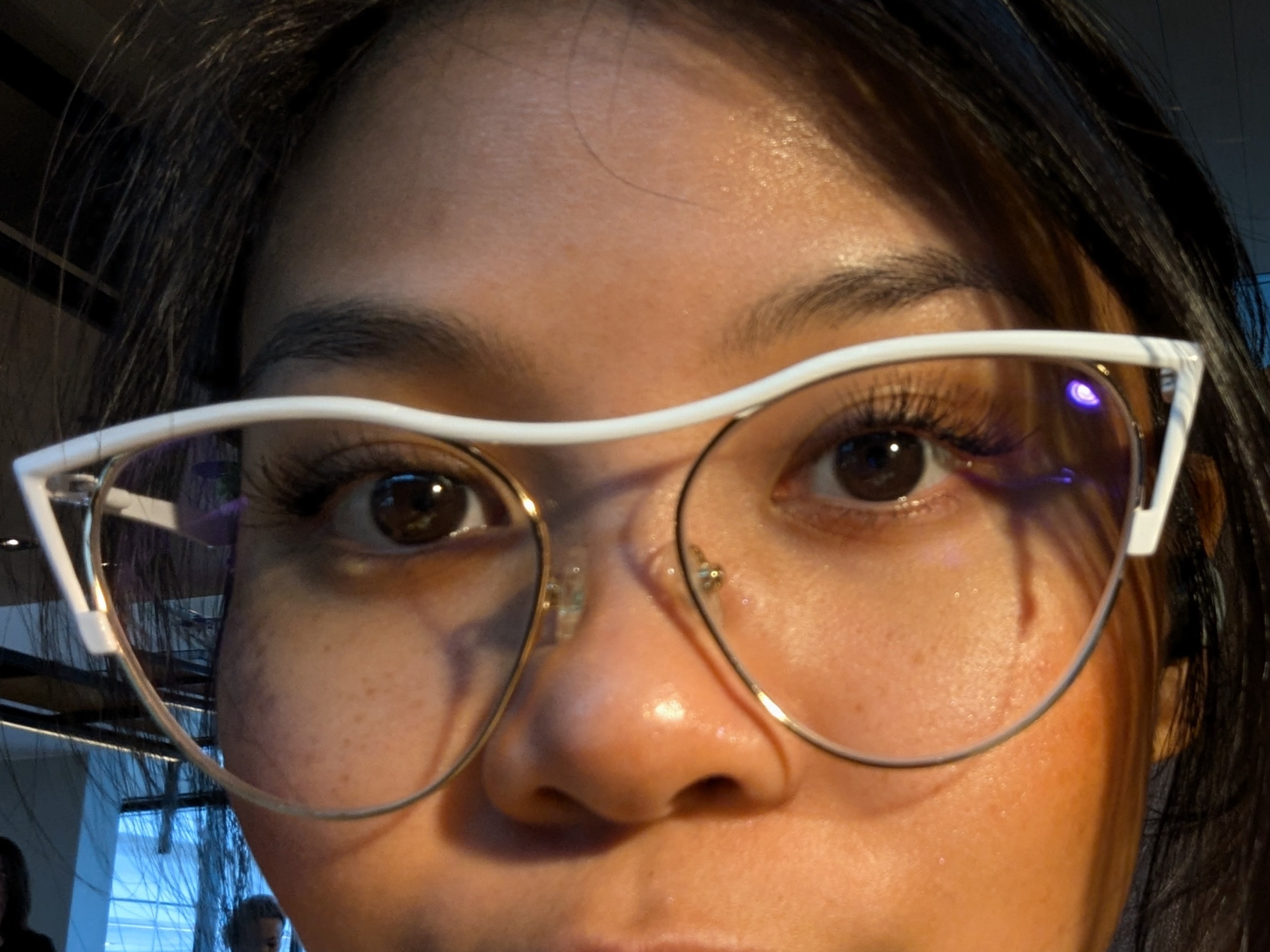 Mau Cat Eye White Gold Glasses for Women | Eyebuydirect